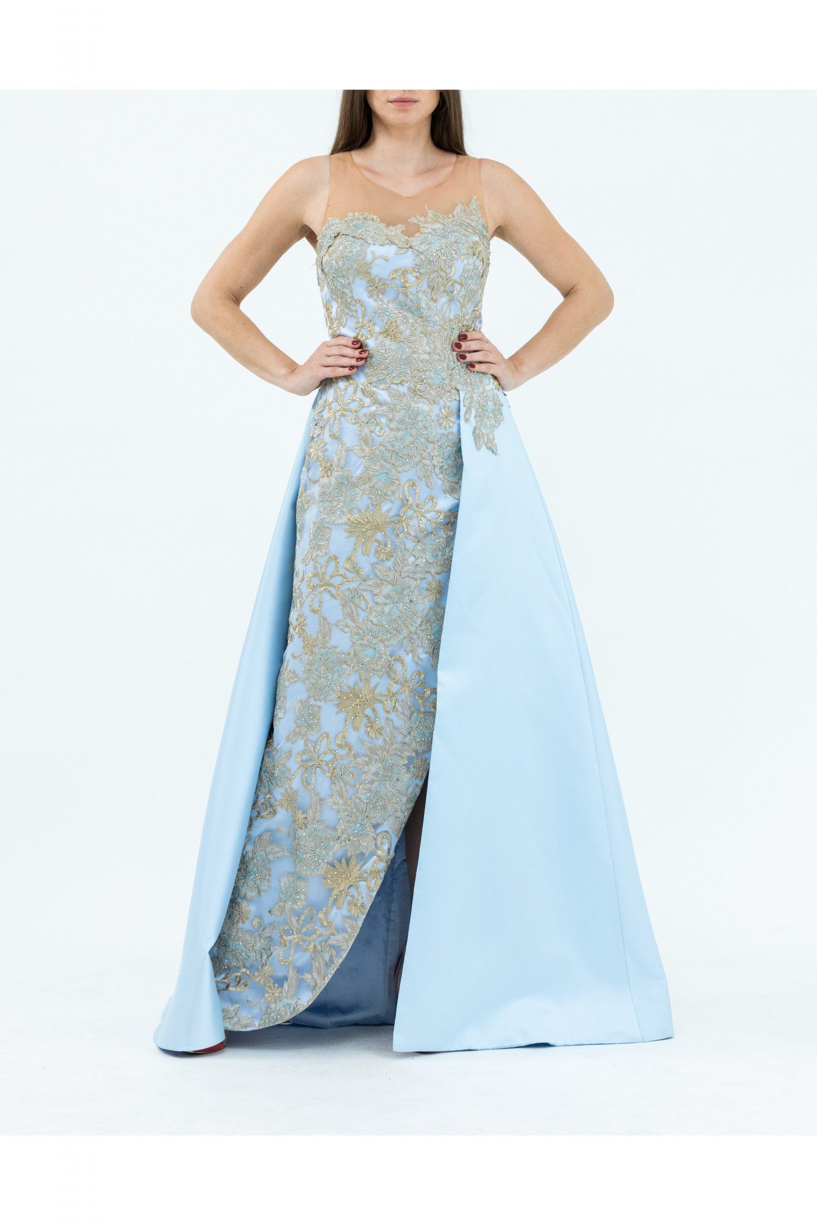 Illusion Princess Evening Dress - Alesayi Fashion