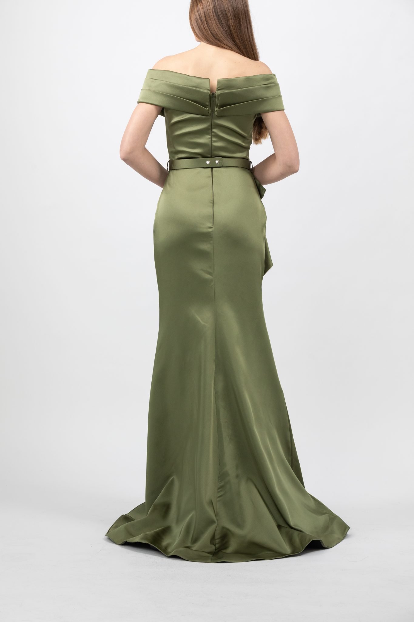 OFF-Shoulder - High Knee Evening Dress - Alesayi Fashion