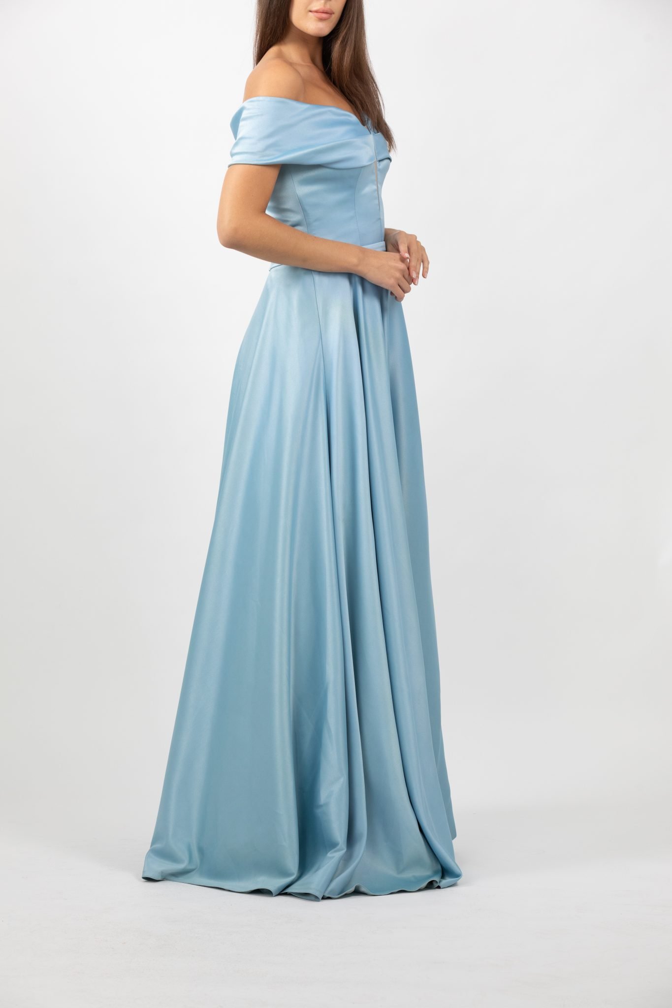 OFF-Shoulder A-Line Evening Dress - Alesayi Fashion